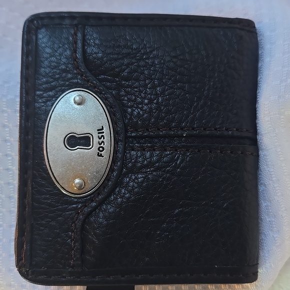 Fossil | Bags | Fossil Mini Bifold Wallet Black | Poshmark